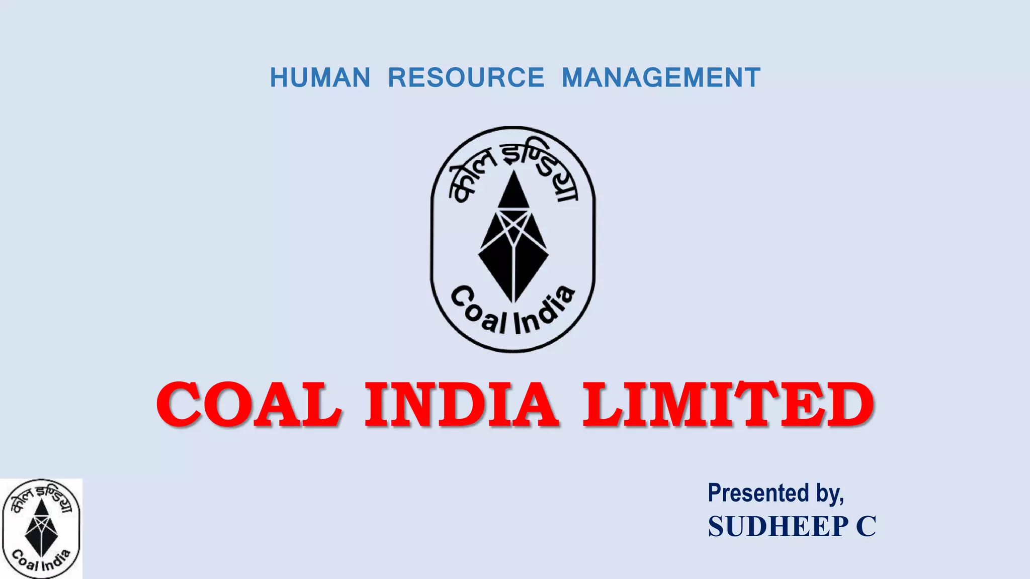 coal india limited HRM | PPTX