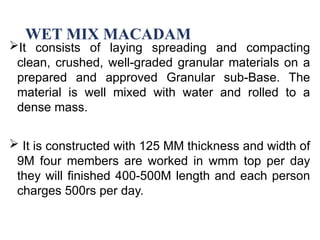 Bitumen road construction work in bapatla with depth | PPT