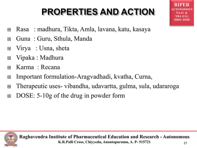MONOGRAPHS OF HERBAL DRUGS | PPTX