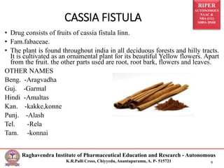 MONOGRAPHS OF HERBAL DRUGS | PPTX