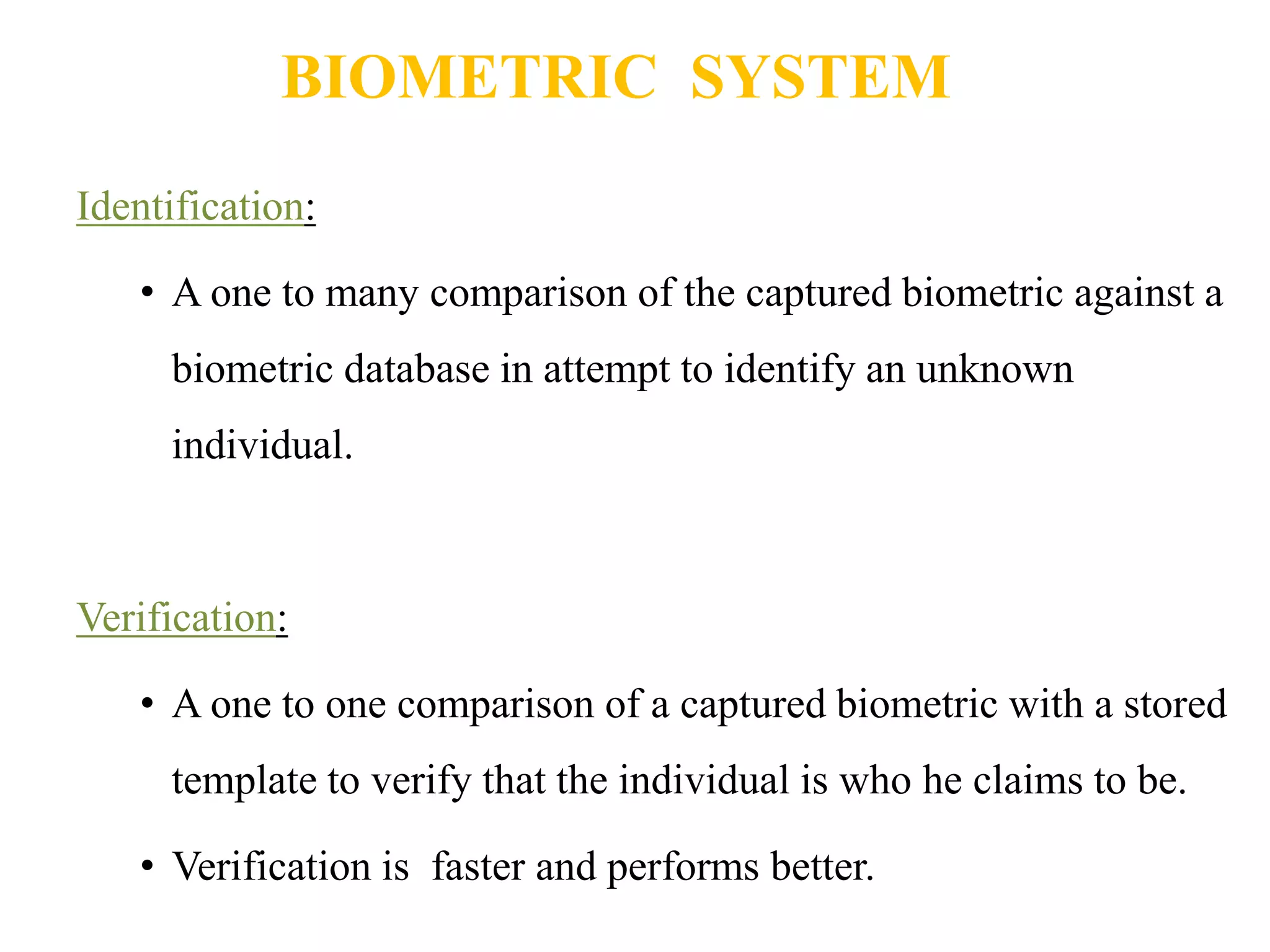 BIOMETRIC IDENTIFICATION IN ATM’S PPT | PPTX