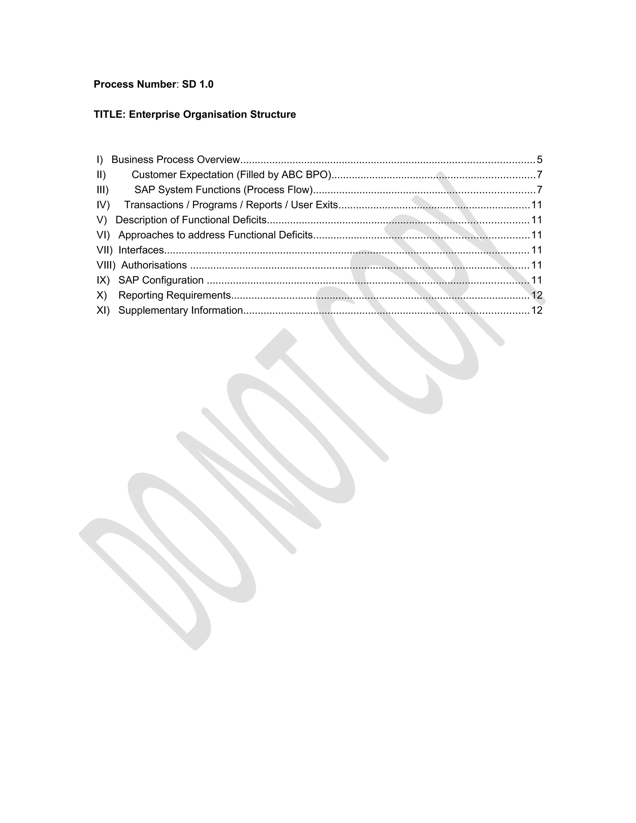 Sudheer Reddy Business Blue Print Sample | DOC