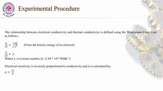 Experiment with the Multivolt Drop Technique to Predict the Physical Properties of Al6061 using ...