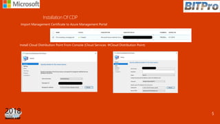 SCCM CDP Cloud Distribution Point and Cloud Manage Gateway ...