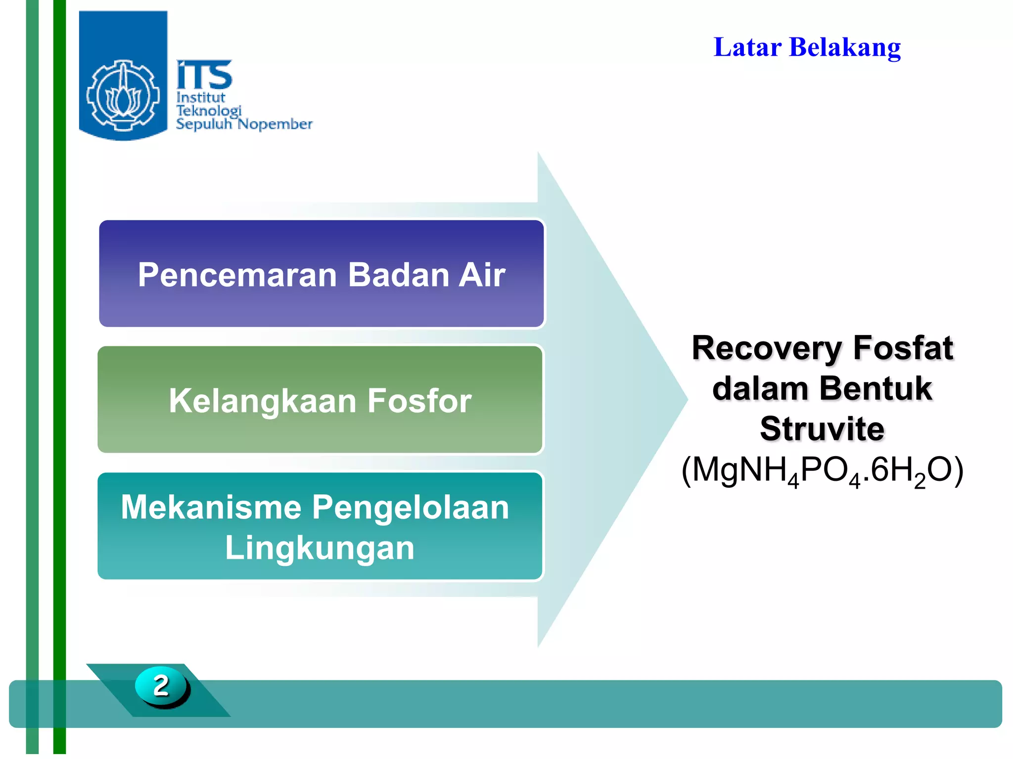 Struvite mengubah limbah jadi bermanfaat | PPSX