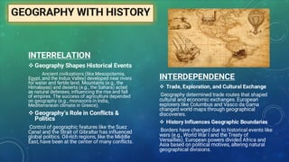87 SUDIPA HAZRA INTERRELATION WITH GEOGRAPHY | PPT