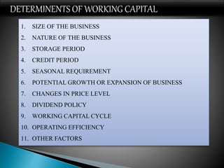 dividend & working capital | PPTX