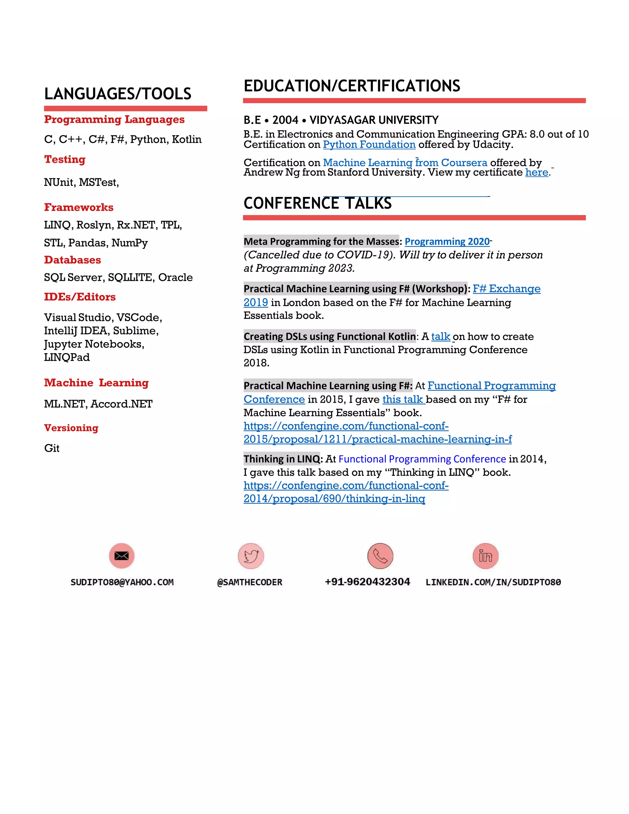 Sudipta_Mukherjee_Resume-Nov_2022.pdf | Programming Languages | Computing