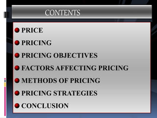 Pricing method & strategy | PPTX