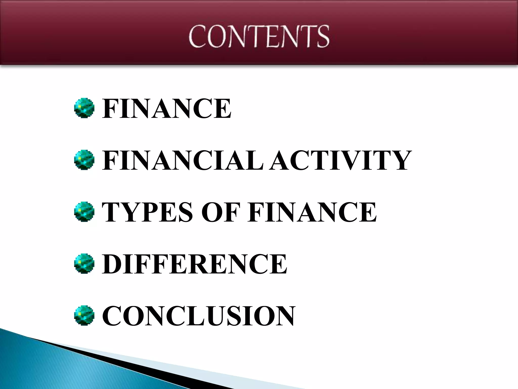 Types of finance | PPTX