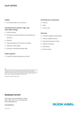 Sudkabel EHV XLPE Cable Terminations & Cable Joints | PDF