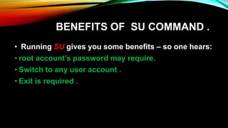 Sudo` | PPTX | Operating Systems | Computer Software and Applications