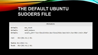 Sudo` | PPTX | Operating Systems | Computer Software and Applications