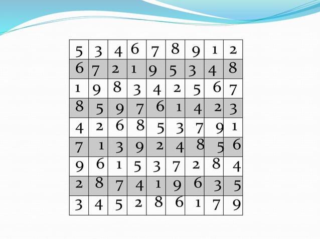 Sudoku | PPTX | Programming Languages | Computing