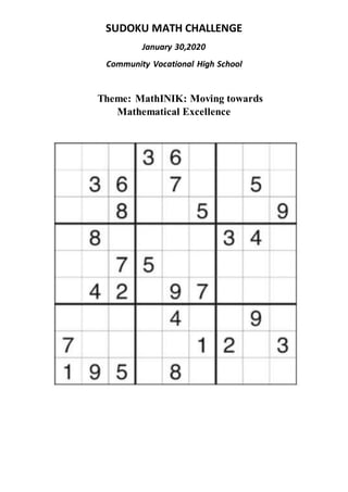 Sudoku | DOCX