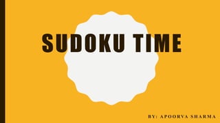 Sudoku Time | PPT