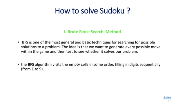 Sudoku solver | PPTX | Programming Languages | Computing