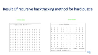 Sudoku solver | PPTX