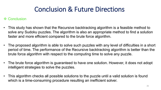 Sudoku solver | PPTX | Programming Languages | Computing