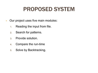 Sudoku solver ppt | PPTX