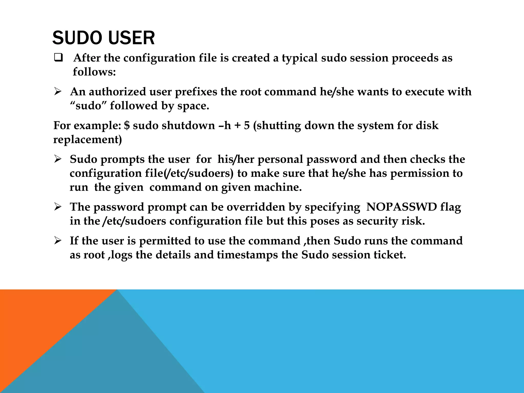 Sudo User(super user do) | PPT