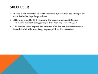 Sudo User(super user do) | PPT