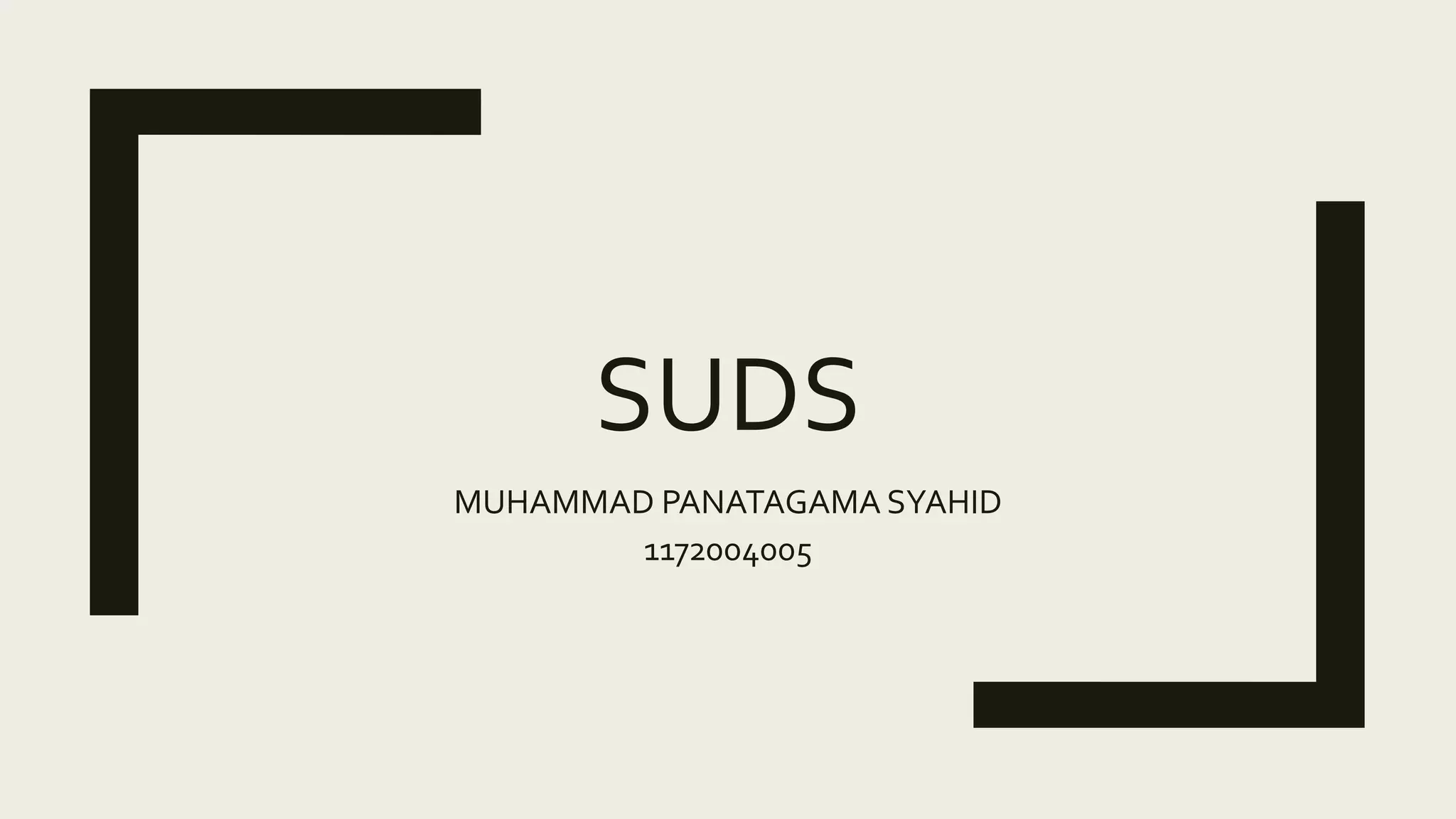 SUDS (Sustainable Urban Drainage System) | PPTX