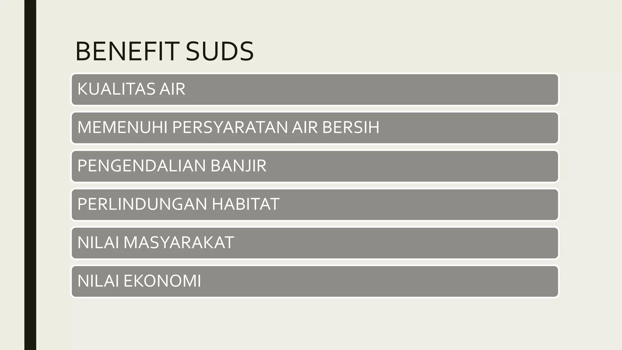SUDS (Sustainable Urban Drainage System) | PPTX