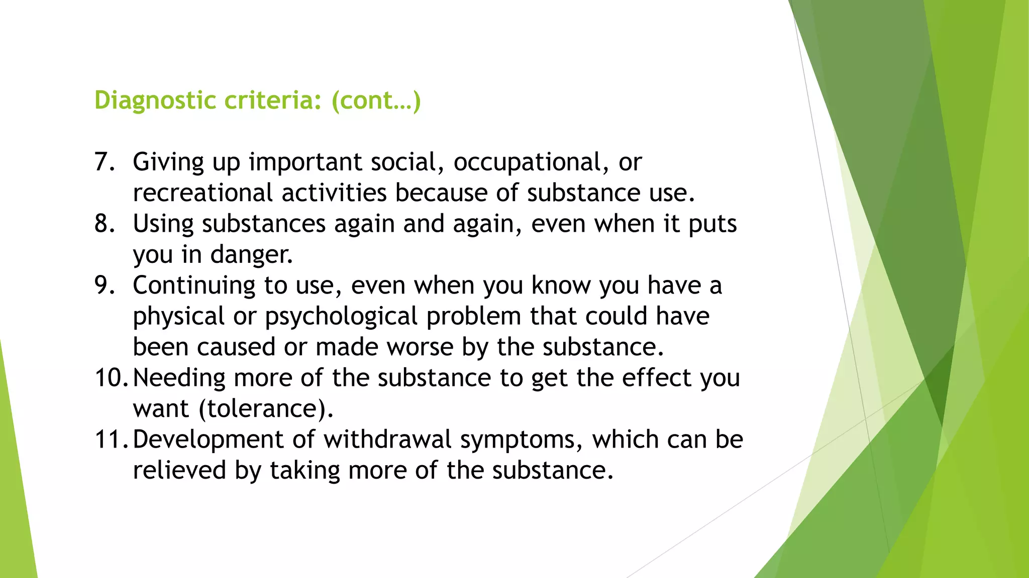 Substance Use Disorders in DSM-V | PPTX