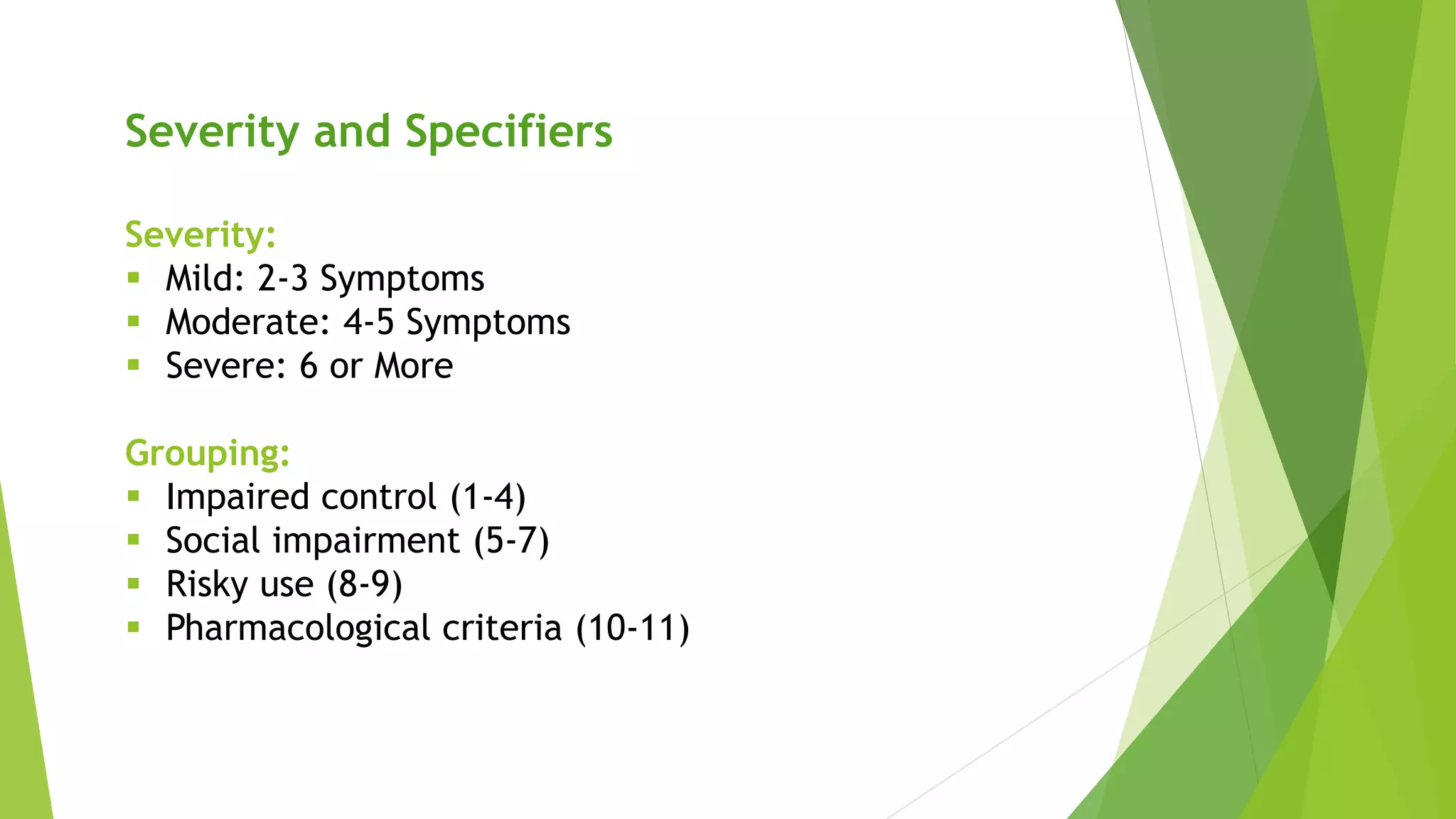 Substance Use Disorders in DSM-V | PPTX