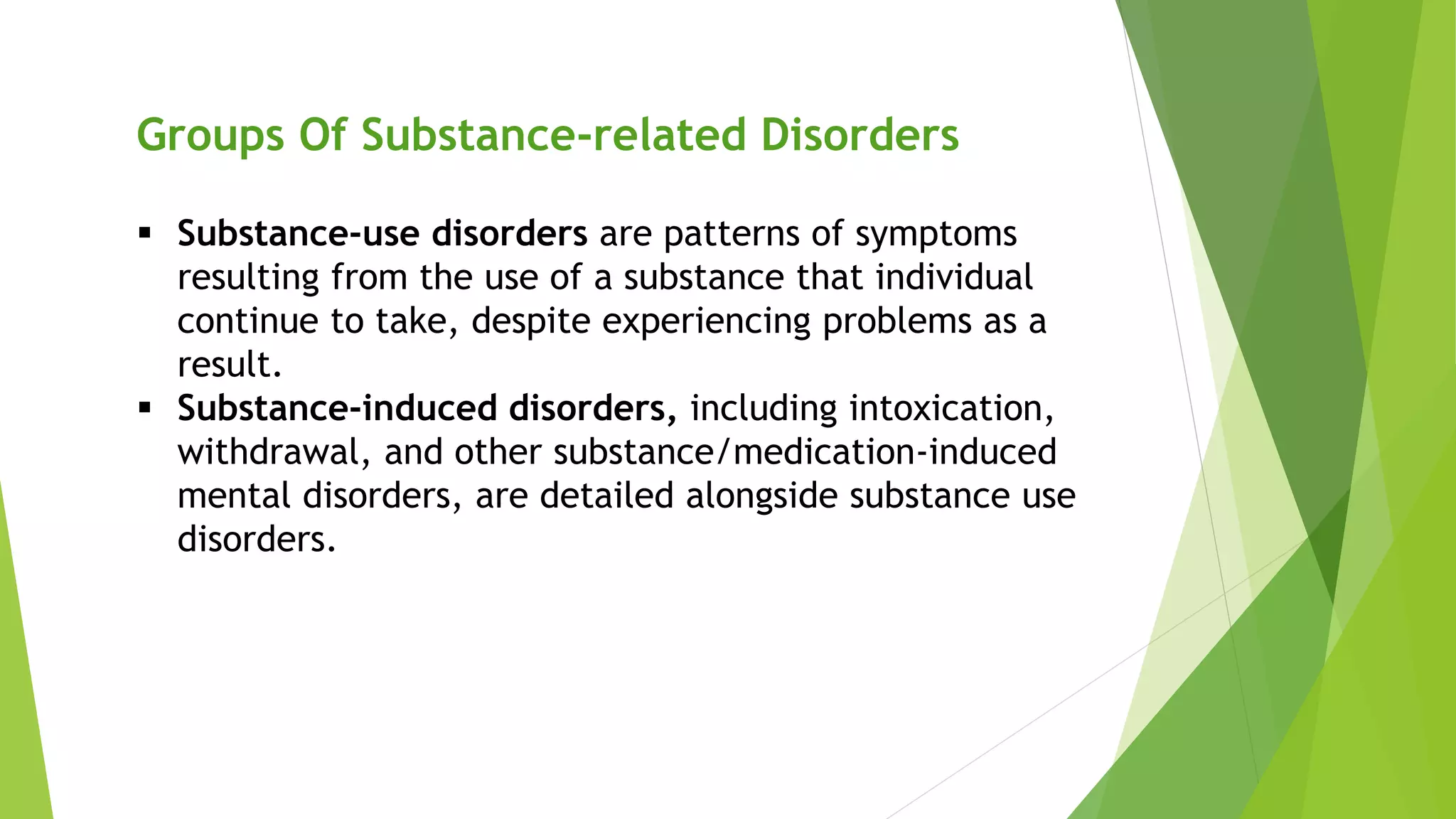Substance Use Disorders in DSM-V | PPTX