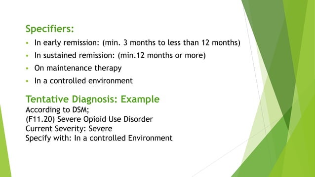 Substance Use Disorders in DSM-V | PPTX