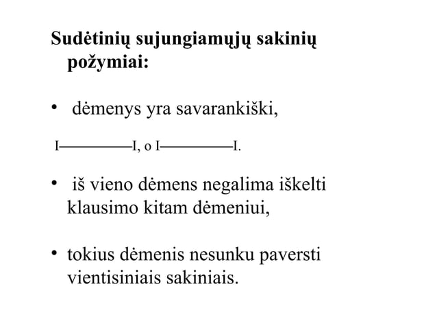 Sudėtinis sakinys 1 | PPT
