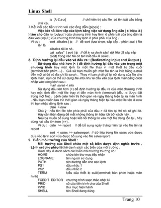 Su dung linux shell | PDF