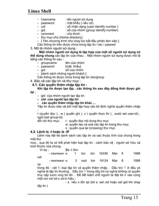 Su dung linux shell | PDF