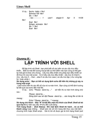 Su dung linux shell | PDF