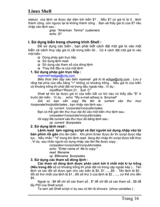 Su dung linux shell | PDF