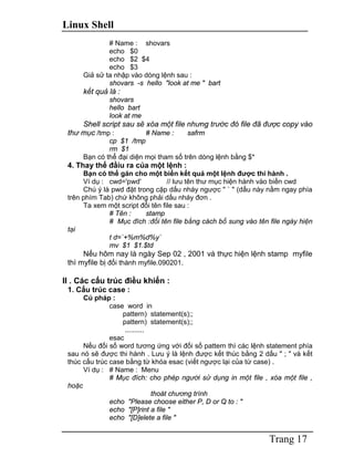 Su dung linux shell | PDF