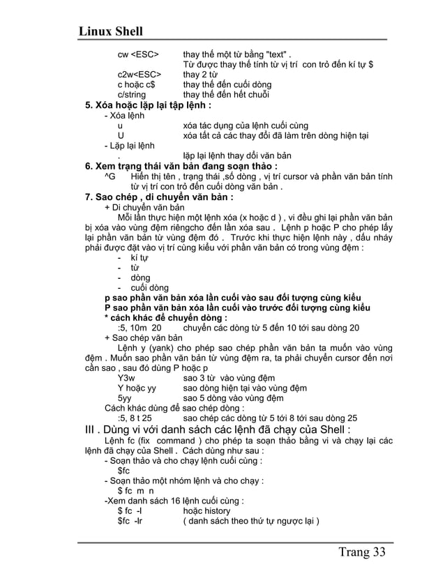 Su dung linux shell | PDF