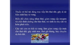 Su dung thuoc phu nu co thai | PPTX
