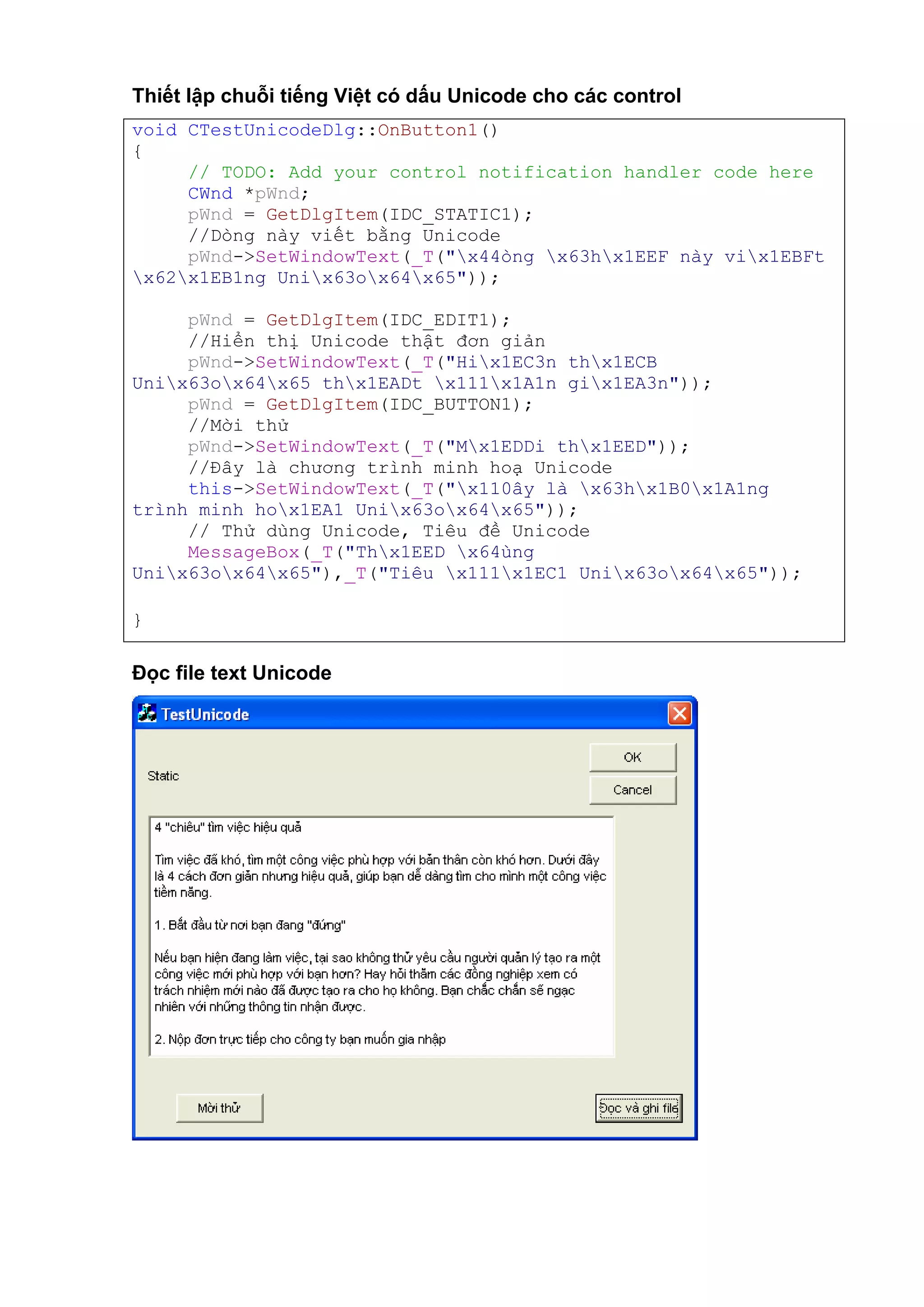 Su dung unicode | PDF