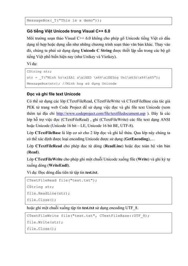 Su dung unicode | PDF