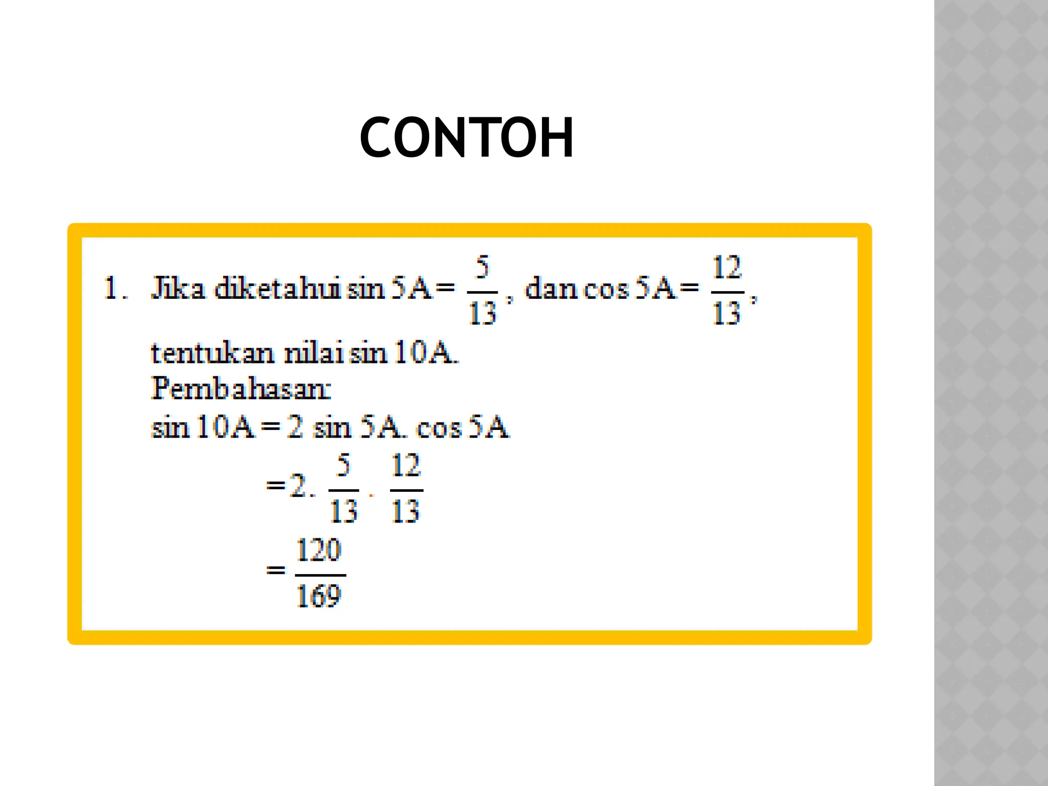 Trigonometri Sudut Rangkap Kelas XII K13.pptx