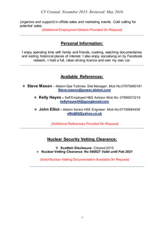 Sue coles cv 2016 nov | DOCX
