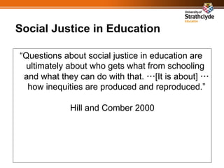 Education for Social Justice: Issues and Failures | PPT