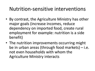 Sue horton costing nutrition sensitive interventions | PPT
