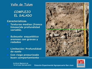 Suelos Tulum Ullum Zonda Drenaje | PPT