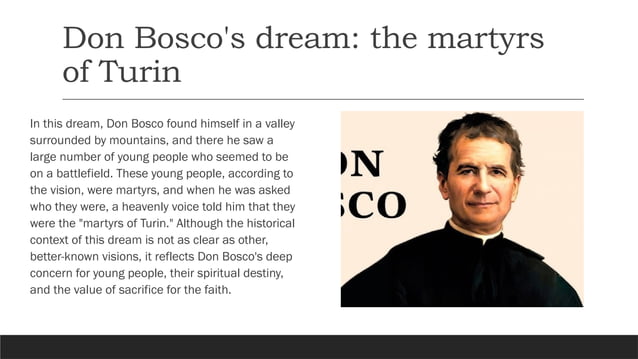 SUEÑO DE DON BOSCO LOS MARTIRES DE TURIN | PPTX