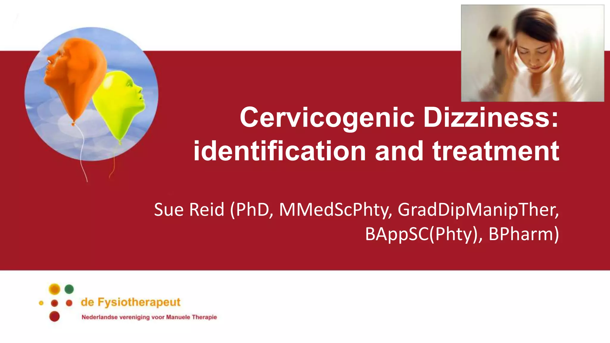 Cervicogenic Dizziness - identification and treatment | PPTX