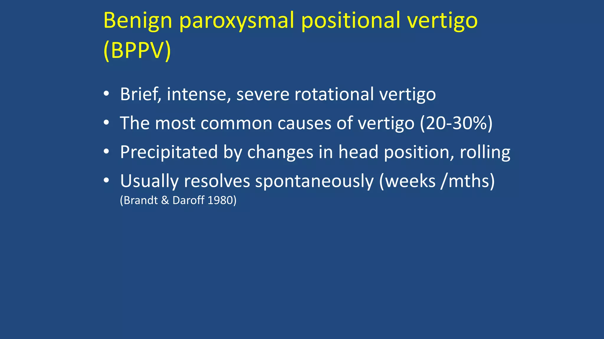 Cervicogenic Dizziness - identification and treatment | PPTX